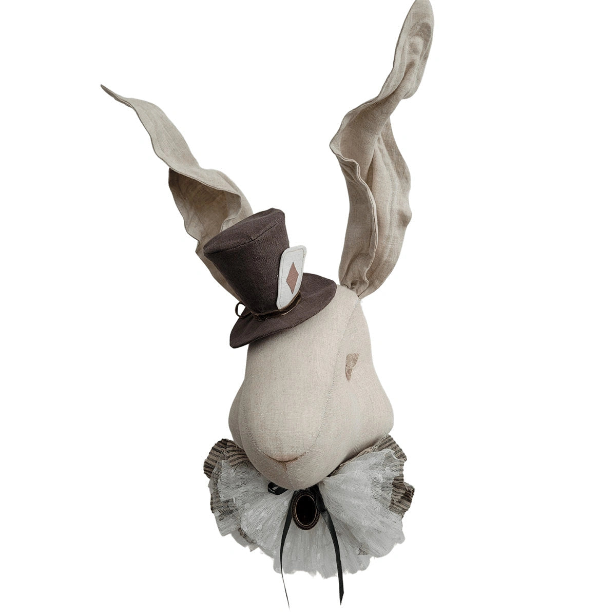 NATURAL LINEN RABBIT FROM WONDERLAND MR.EDWARD - Wall Decoration